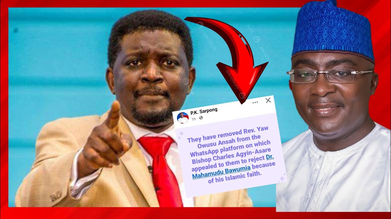 Bishop Agyin Asare plans to inc!te Christ!ans against Bawumia(Muslims ...