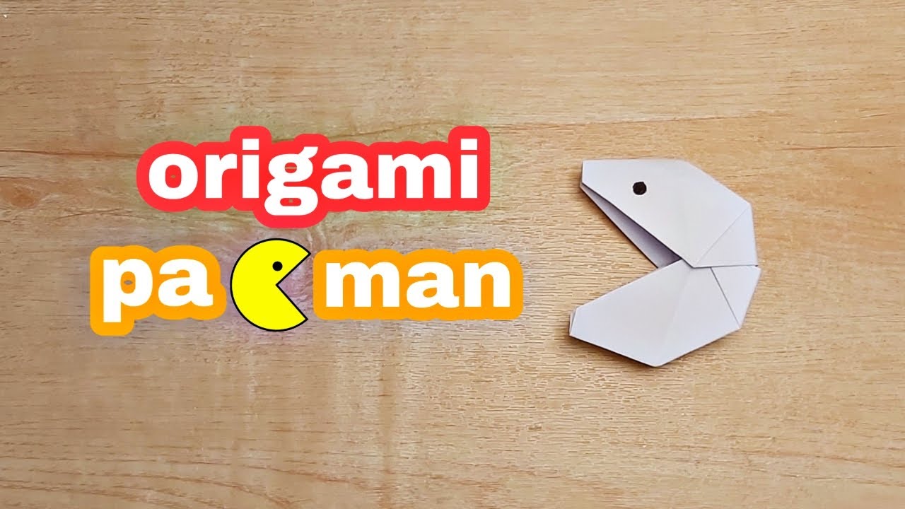 origami na pacman madali lang gawin || pacman for kids tutorial - YouTube