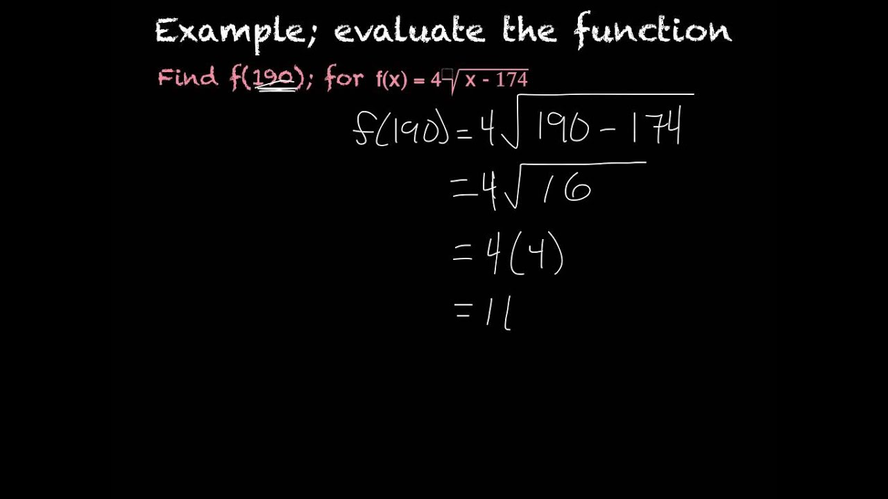Evaluating Advanced Functions - YouTube