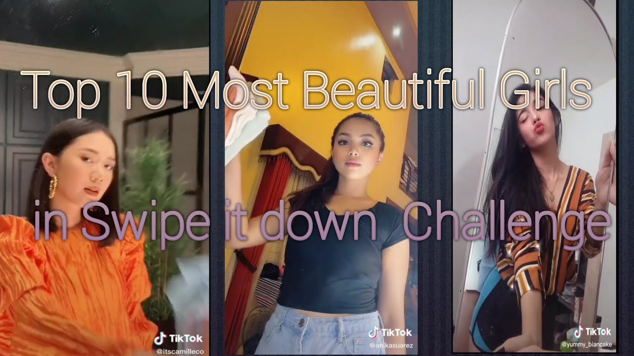 Top 10 Most Beautiful Girls Wipe it down Compilation{tiktok - YouTube