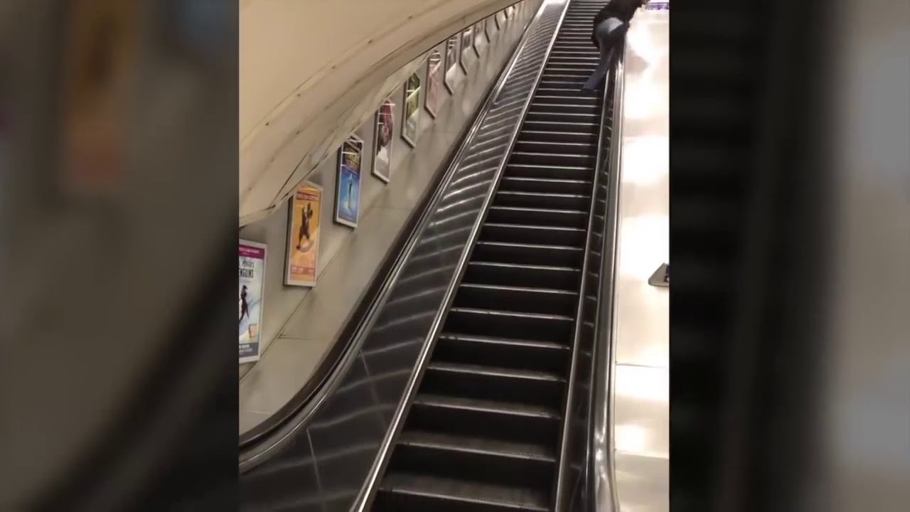 Escalator Fail Compilation - YouTube