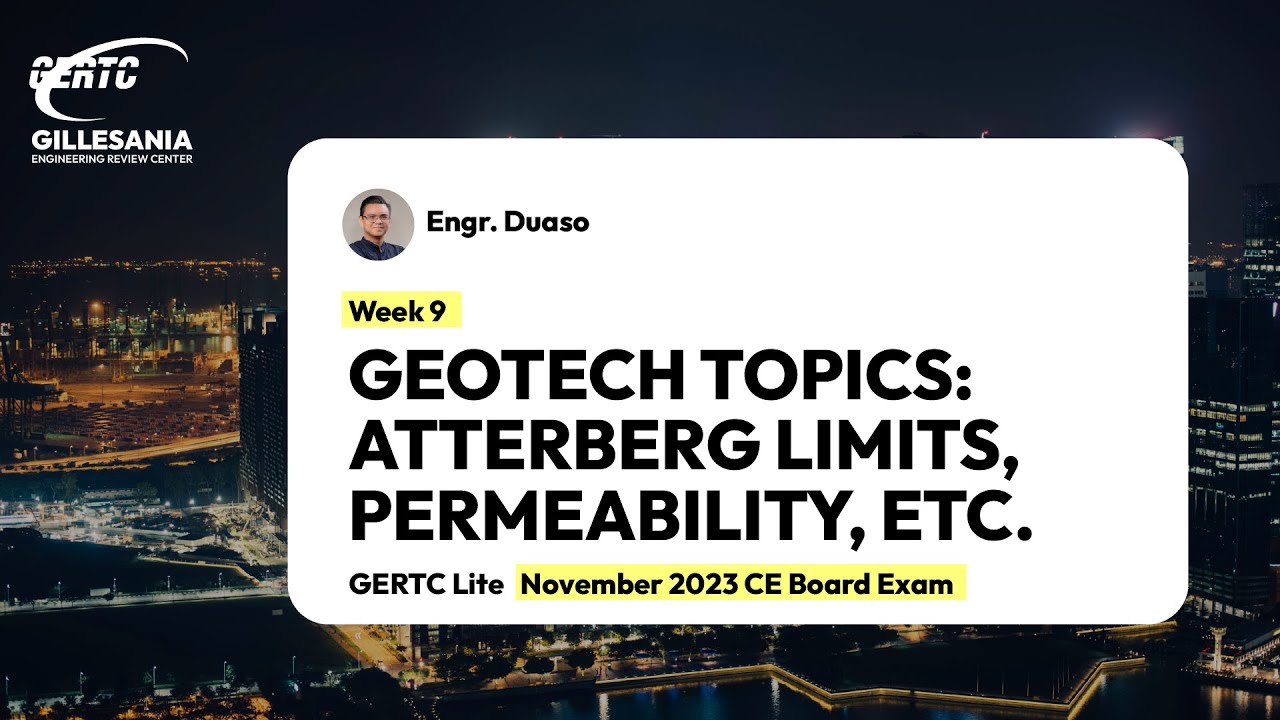 Engr. Duaso - Geotech Topics (Week 9) - YouTube