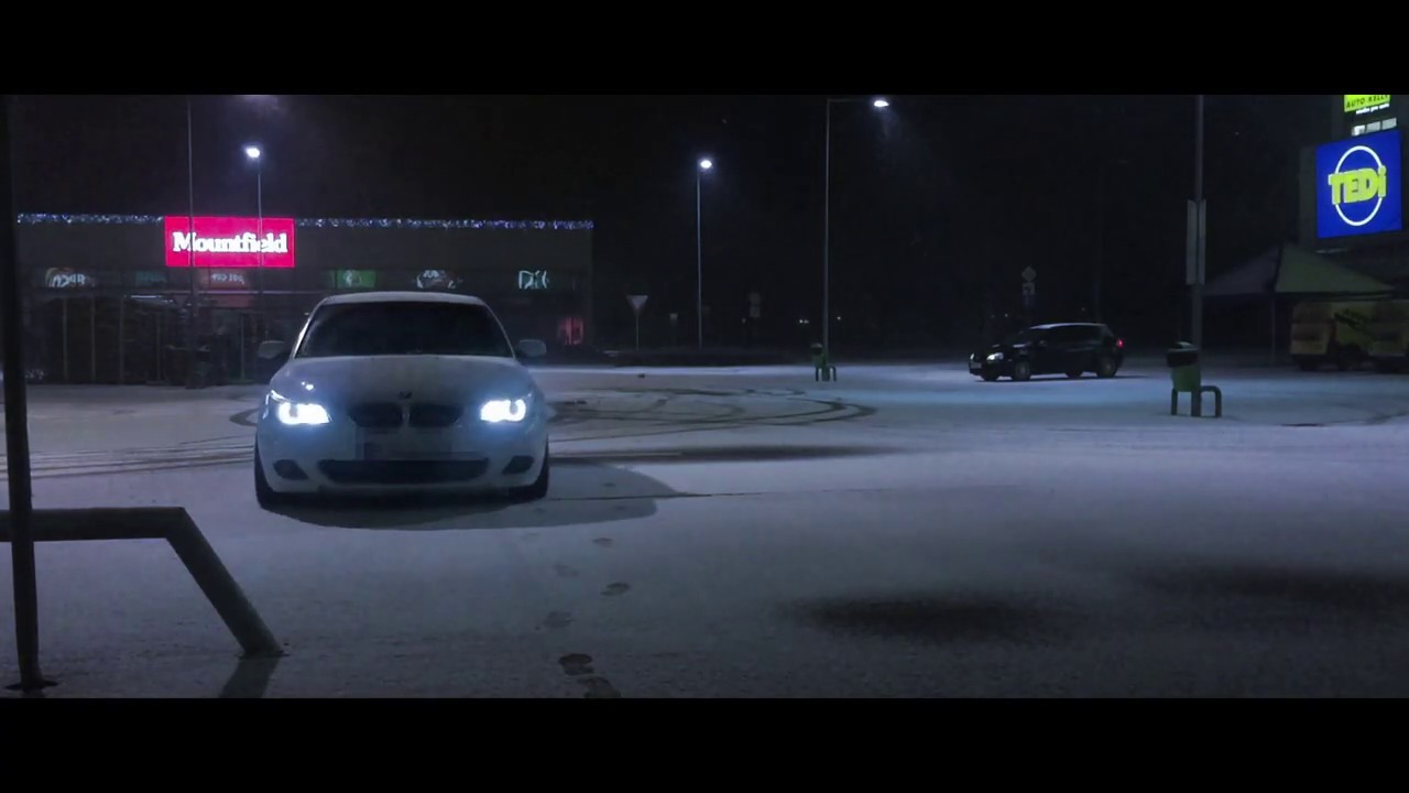 BMW e60 535d on the snow - YouTube