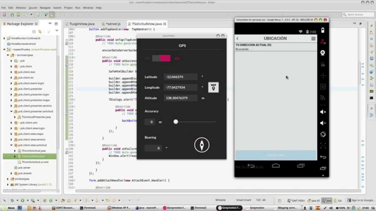 En Accion: MGWT(GWT Mobile) + Node.js + Socket.io + PHONEGAP - YouTube