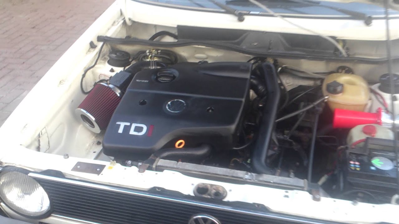 Golf 1 tdi AFN straigt pipe - YouTube