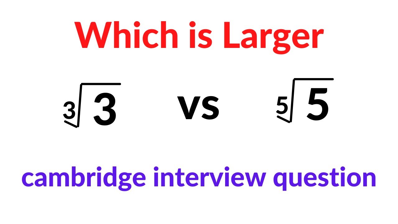 cambridge interview questions - YouTube
