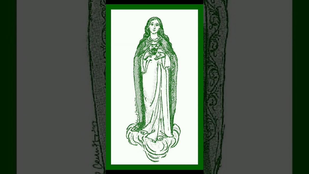 Escapulario del Inmaculado Corazón de María o Escapulario Verde - YouTube