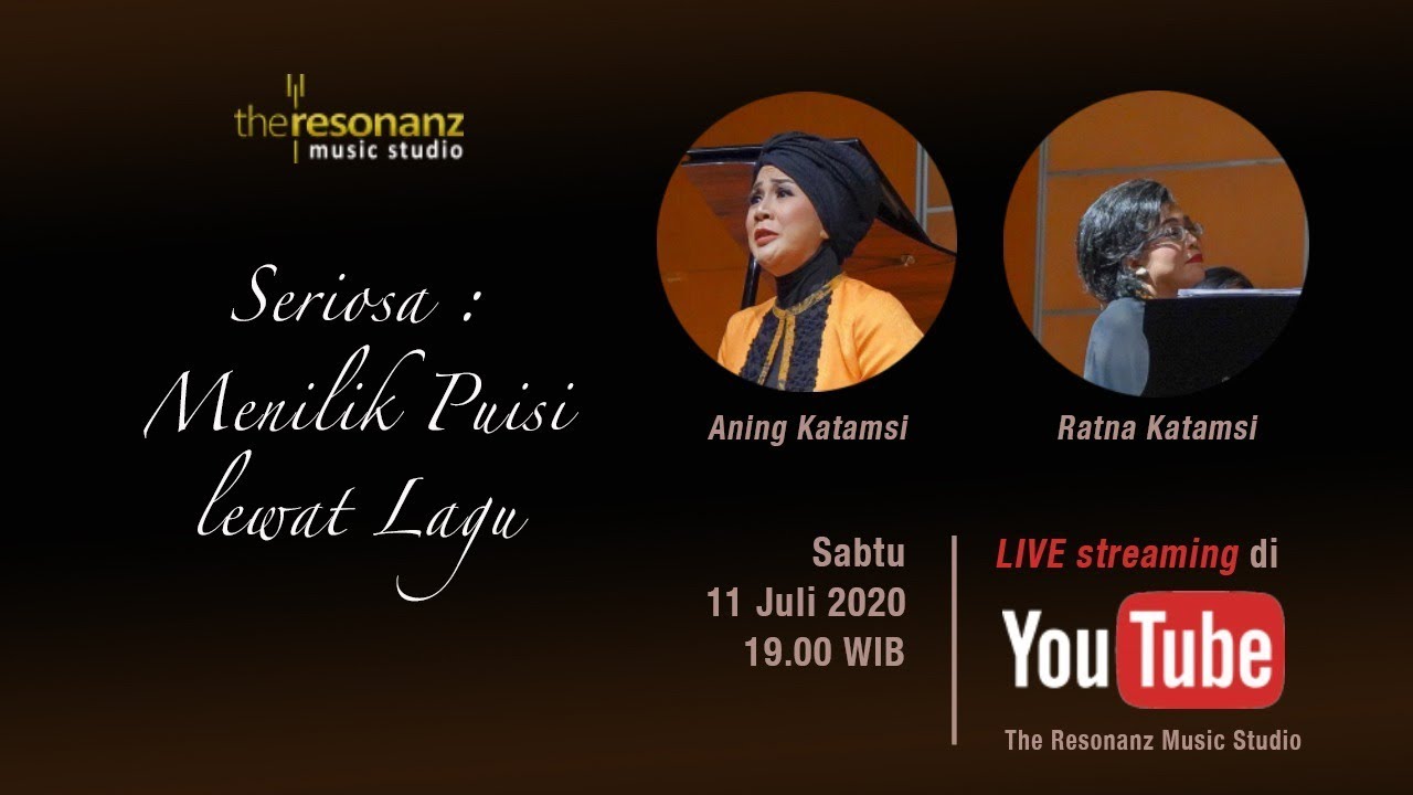 LIVE STREAMING | Seriosa : Menilik Puisi lewat Lagu - YouTube