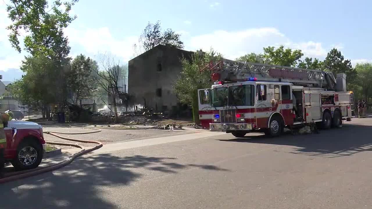 Colorado Springs Fire Department responds to a structure fire - YouTube