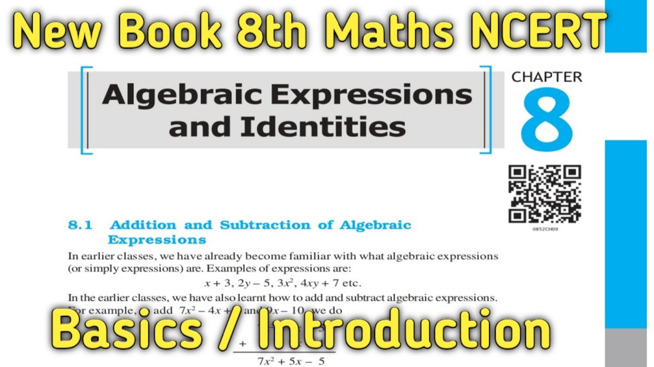 Chapter 8 - Algebraic Expressions and Identities - Basics || Class 8 ...
