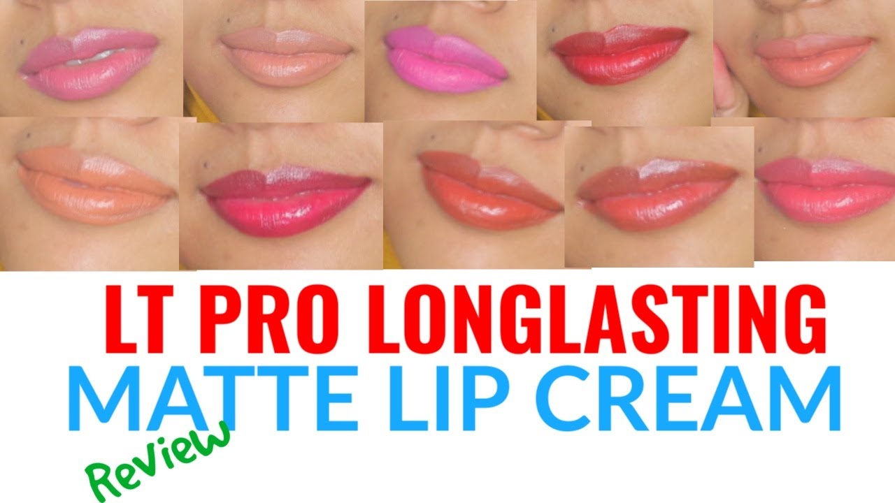LT PRO LIP CREAM REVIEW NO MAKEUP - YouTube
