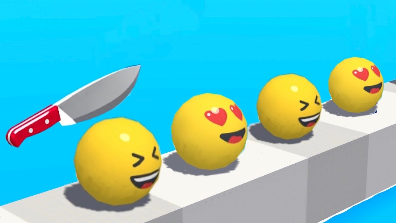 Slice it all! Very satisfying and relaxing slicing game - YouTube