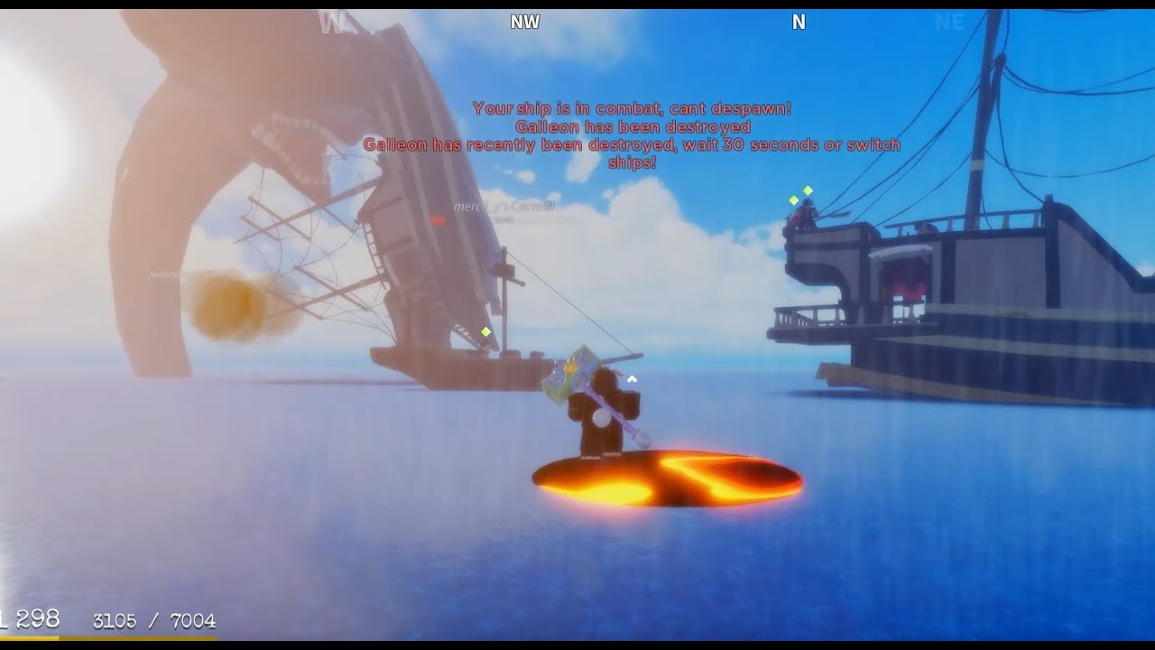 Sea BEAST AND FLYING Galleon [GPO] - YouTube