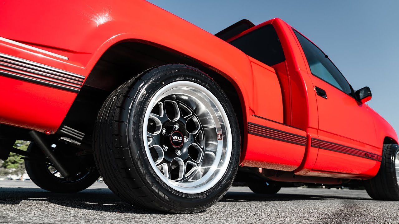 Spicy Red OBS Slow Roasts Tires on WELD Solana Wheels - YouTube