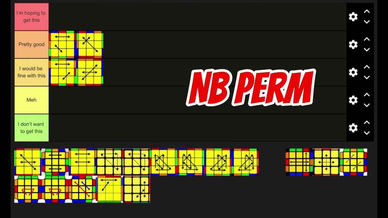 My Rubik's Cube PLL algorithm tier list - YouTube
