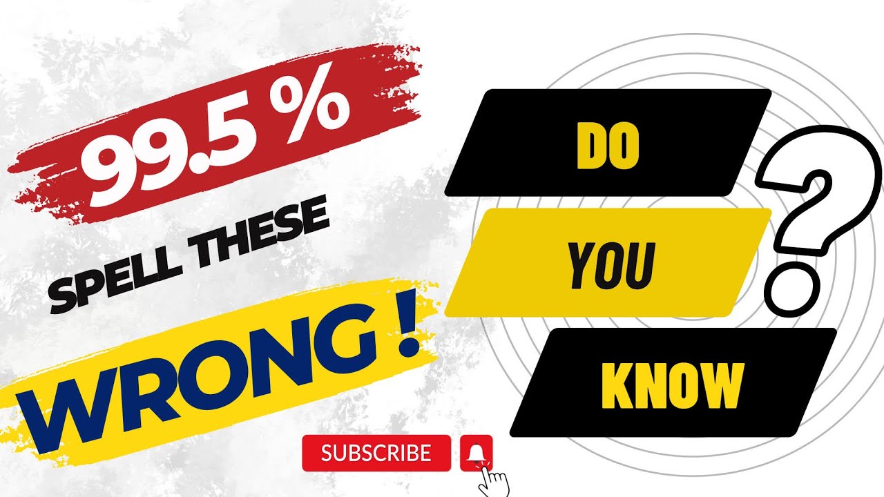 Common Misspelled Words of Daily Use | Spelling Mistakes | | Learn ...