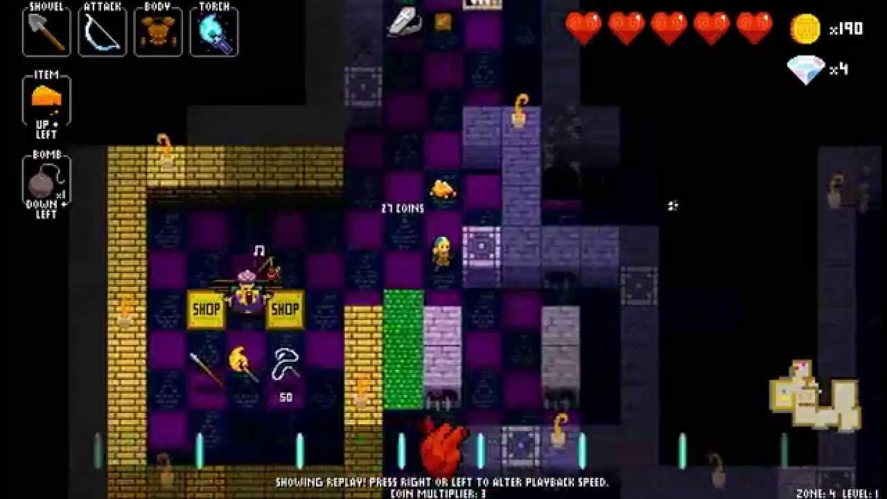 Crypt Of The NecroDancer - Zone 4 + Boss fight + Final boss(Replay ...
