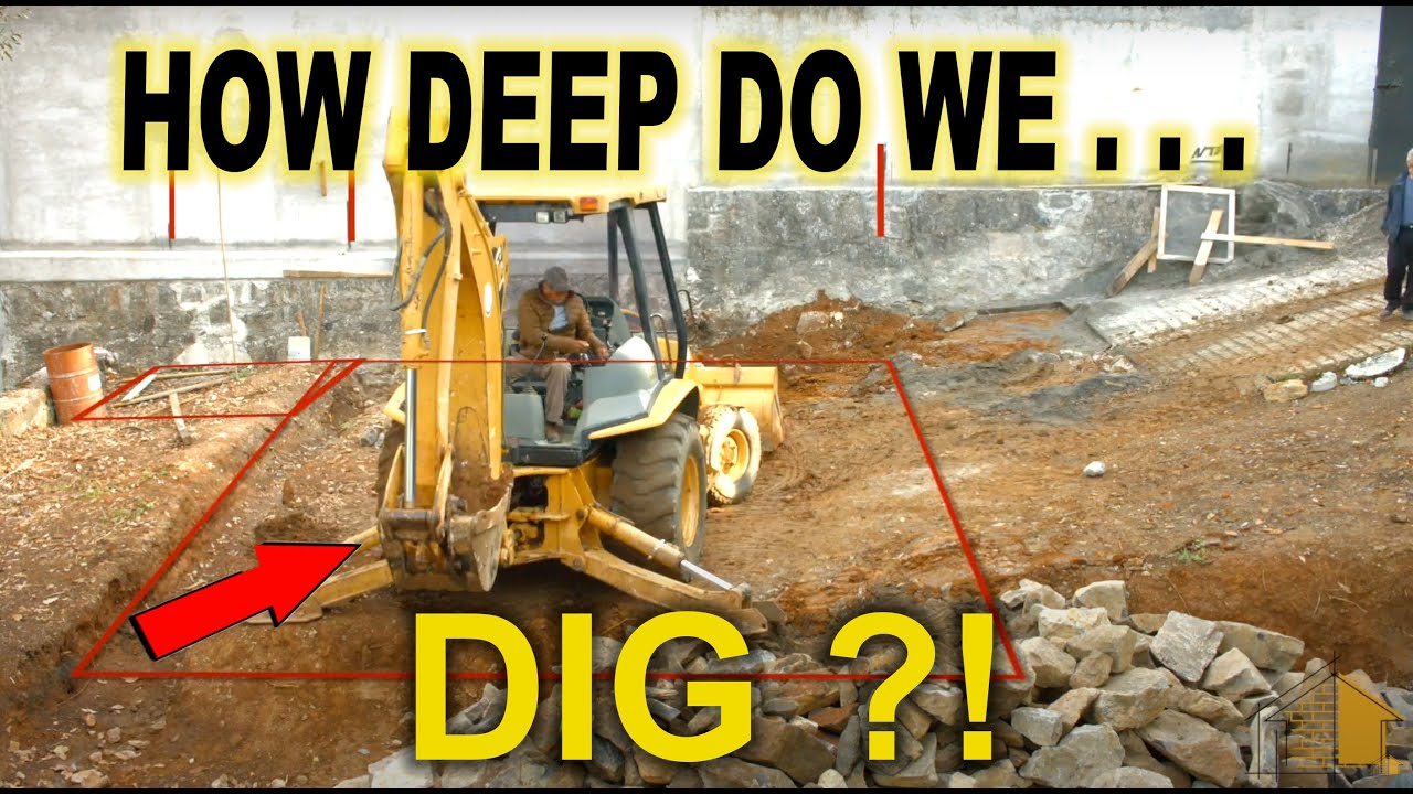 2. PREPPING FOR FOUNDATION DIG | Leveling the Earth for the First Floor ...