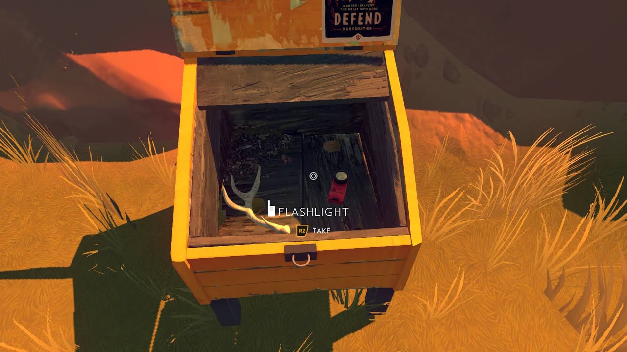 Firewatch - Day 76: Thunder Cayon Supply Cache (Flashlight) Map Updated Gameplay Sequence - YouTube