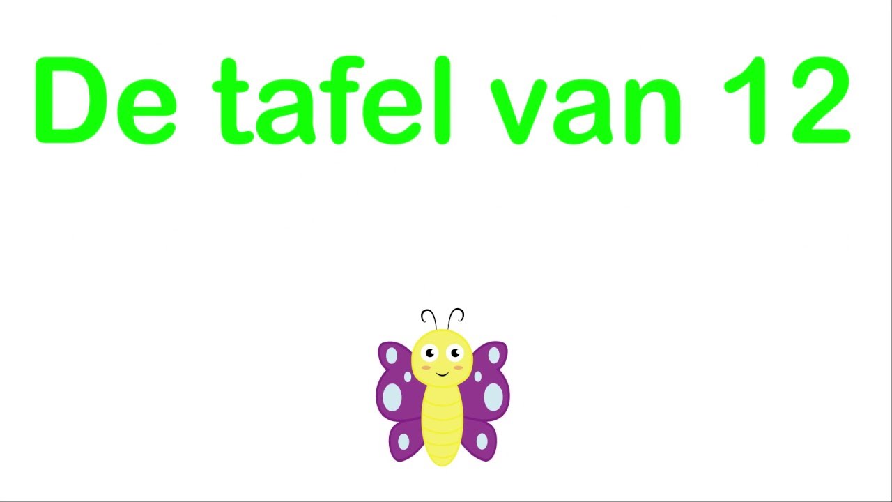 Tafel van 12 - Tafels oefenen en leren online - YouTube