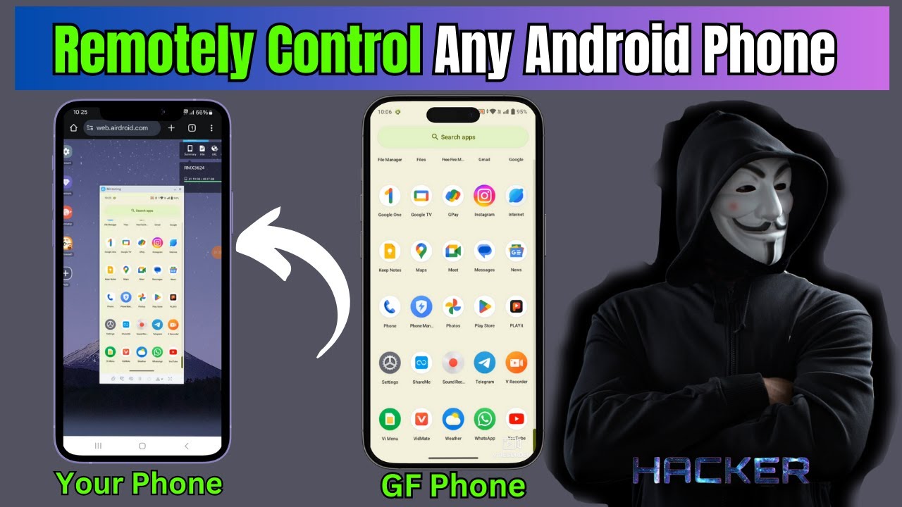 How to Control One Android Phone to Our Another android Phone | How To use Airdroid 2024 - YouTube