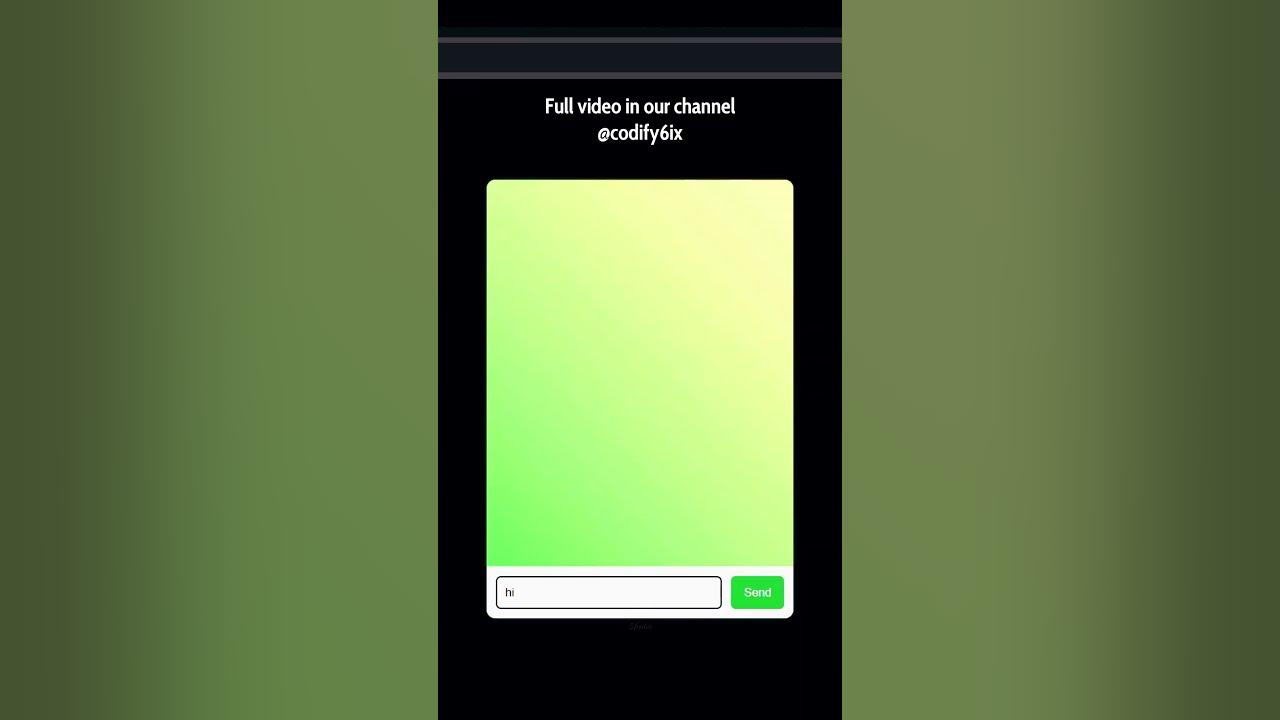 Chat bot create in [HTML, CSS & JS] programming #coding #programming #asmrvideo #share # ...