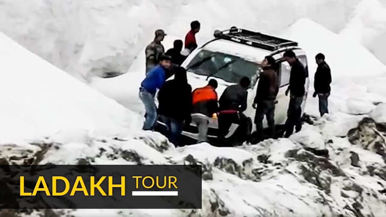Heavy Snowfall on the Leh–Ladakh Trip ️ | When the Mountains Decide the ...