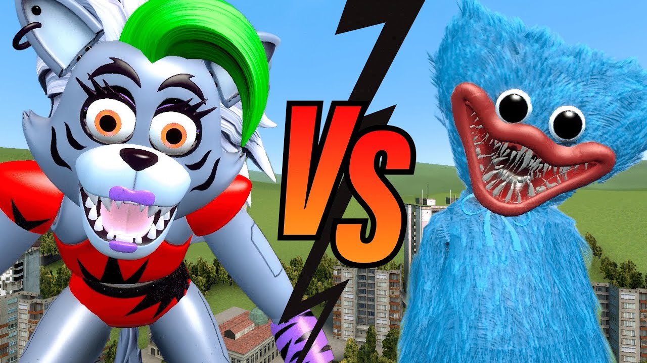Roxanne Wolf Fnaf VS Poppy Playtime: Huggy Waggy - Garry's Mod - YouTube