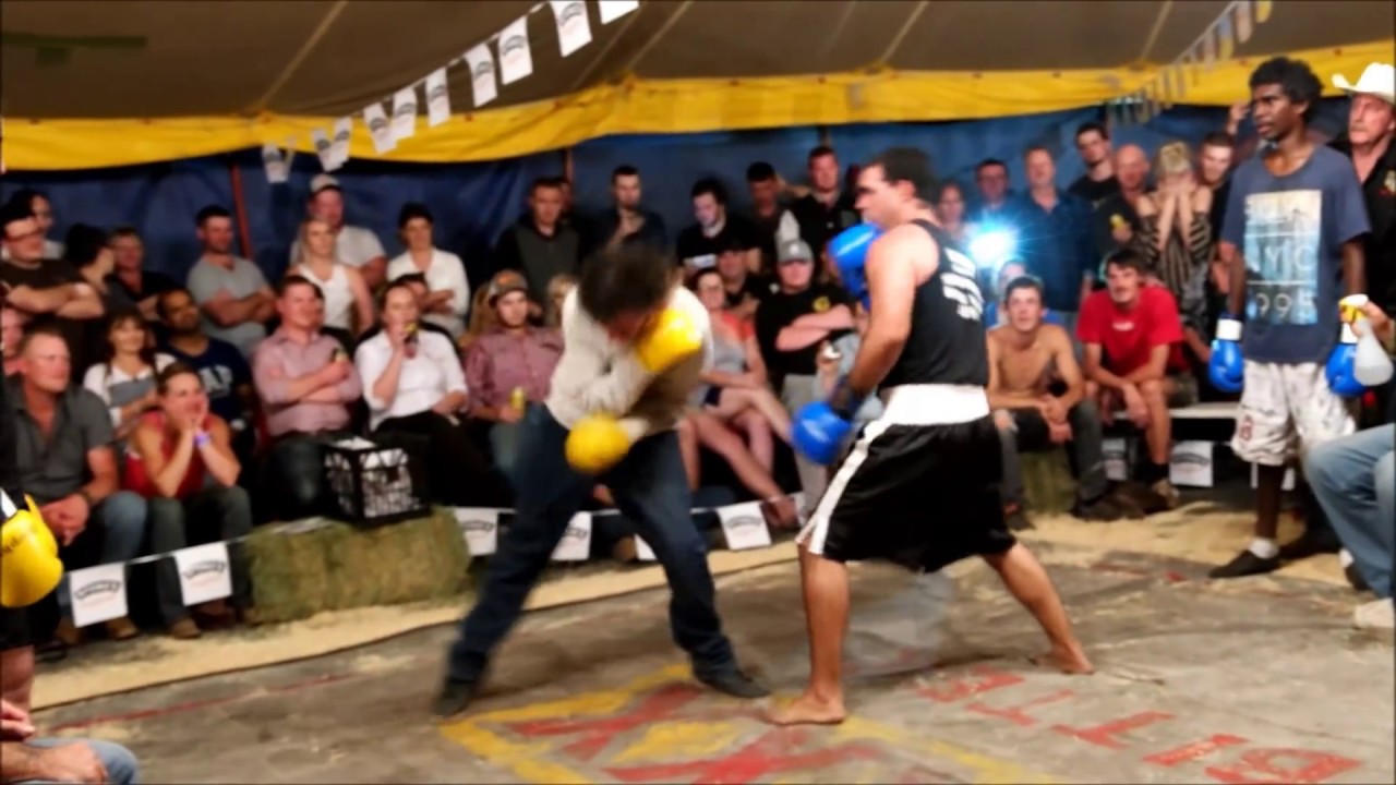 Javan Johnston and Mitch Lingard fight THREE men tag team - Outback ...