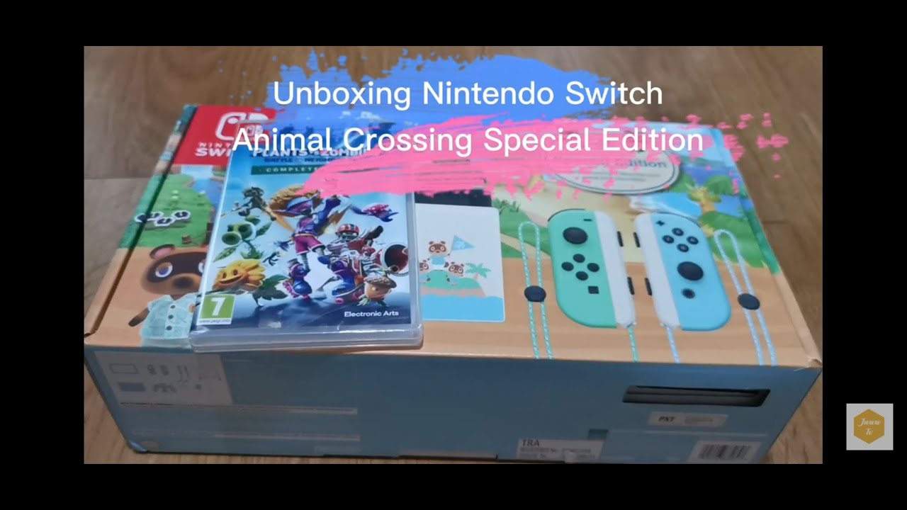 Nintendo Switch Animal Crossing Special Edition Unboxing - YouTube