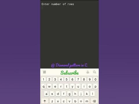 @ Diamond Shape in C programming by Ahvi Official coding... - YouTube