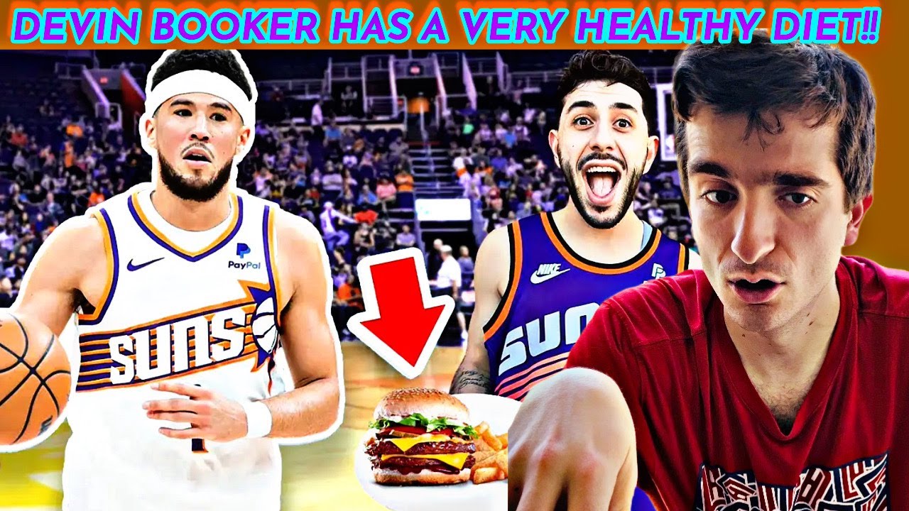 DEVIN BOOKER EATS VERY HEALTHY!! Reacting to "Eating Devin Booker's Diet For 24 Hours ...