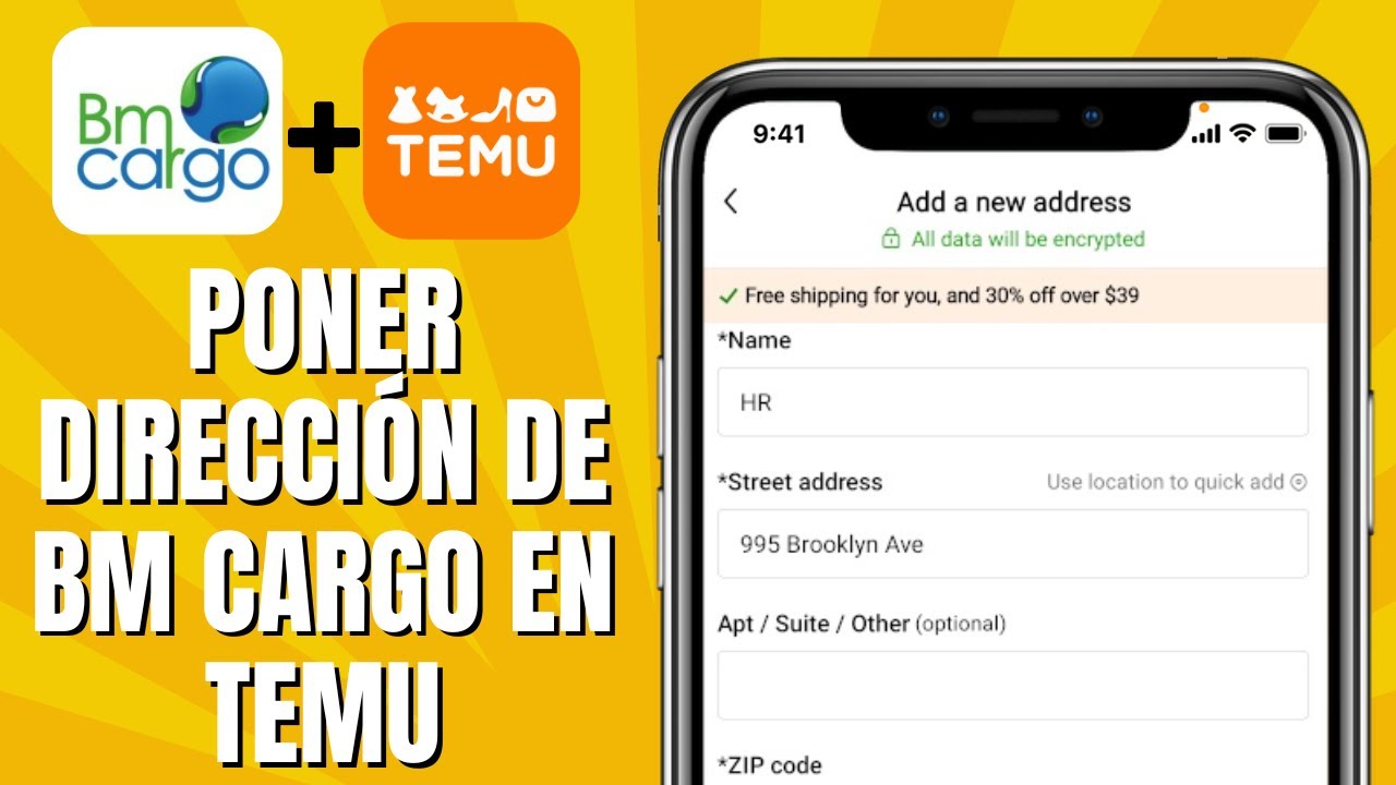 Cómo PONER Mi Dirección De Bm Cargo En TEMU - YouTube