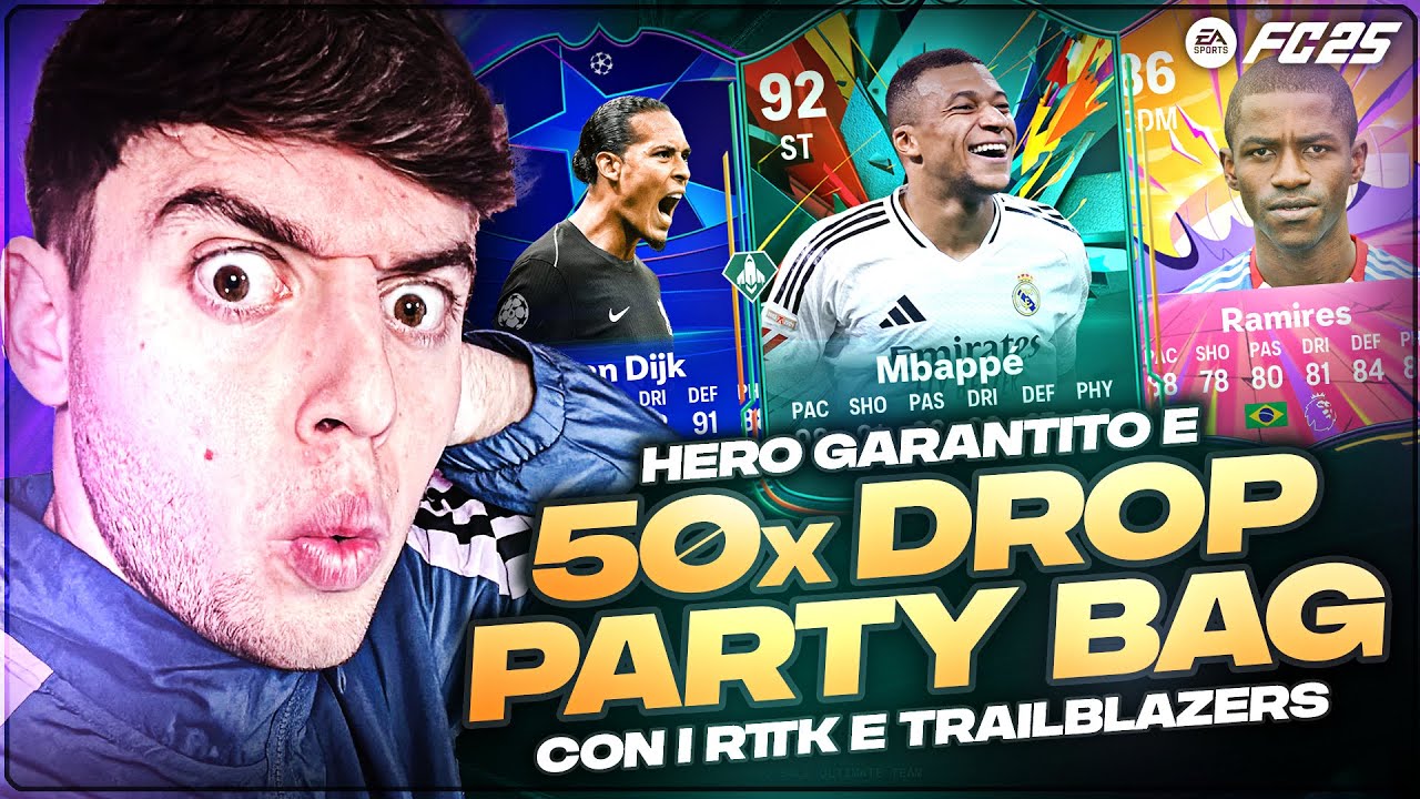 50x PARTY BAG CON I TOTAL RUSH & RTTK 🫡 [FC 25 PACK OPENING] - YouTube
