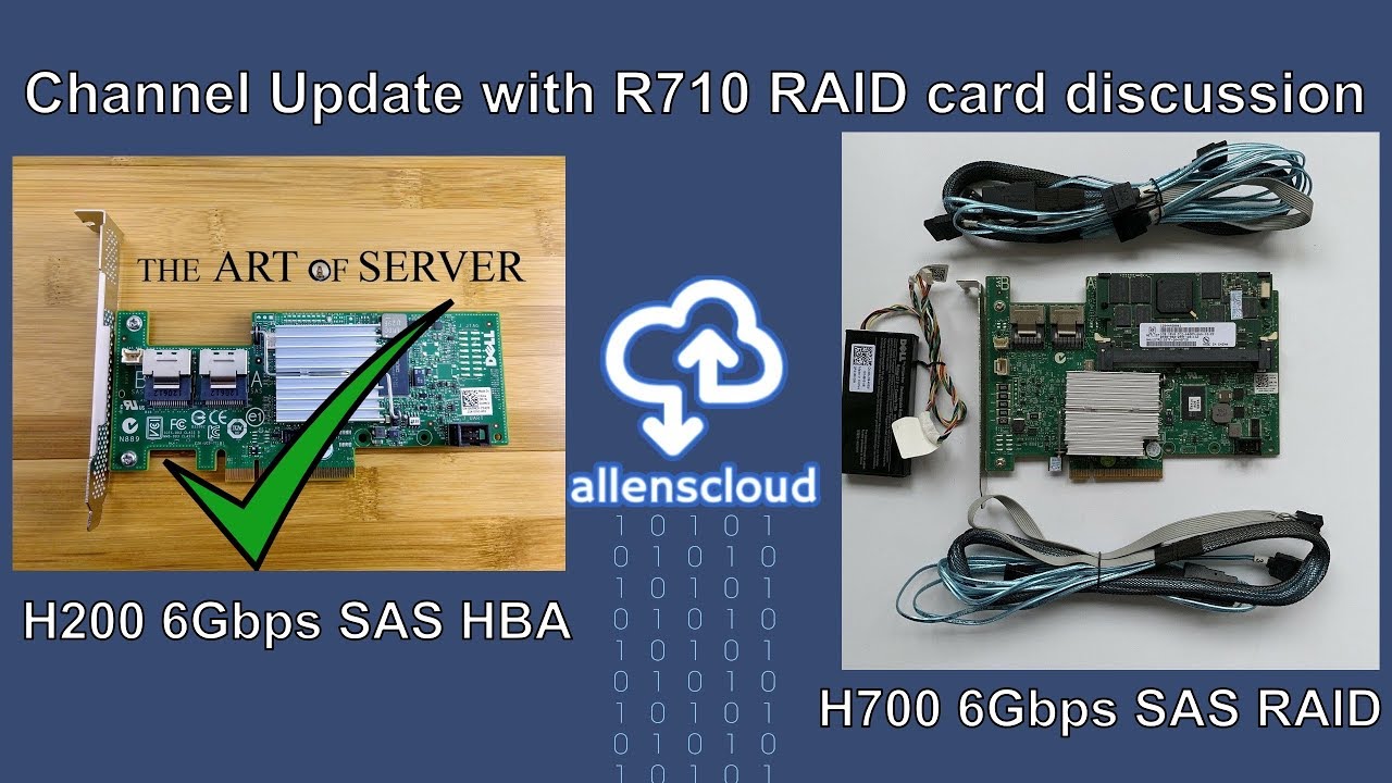 Channel Update with R710 RAID card discussion - YouTube