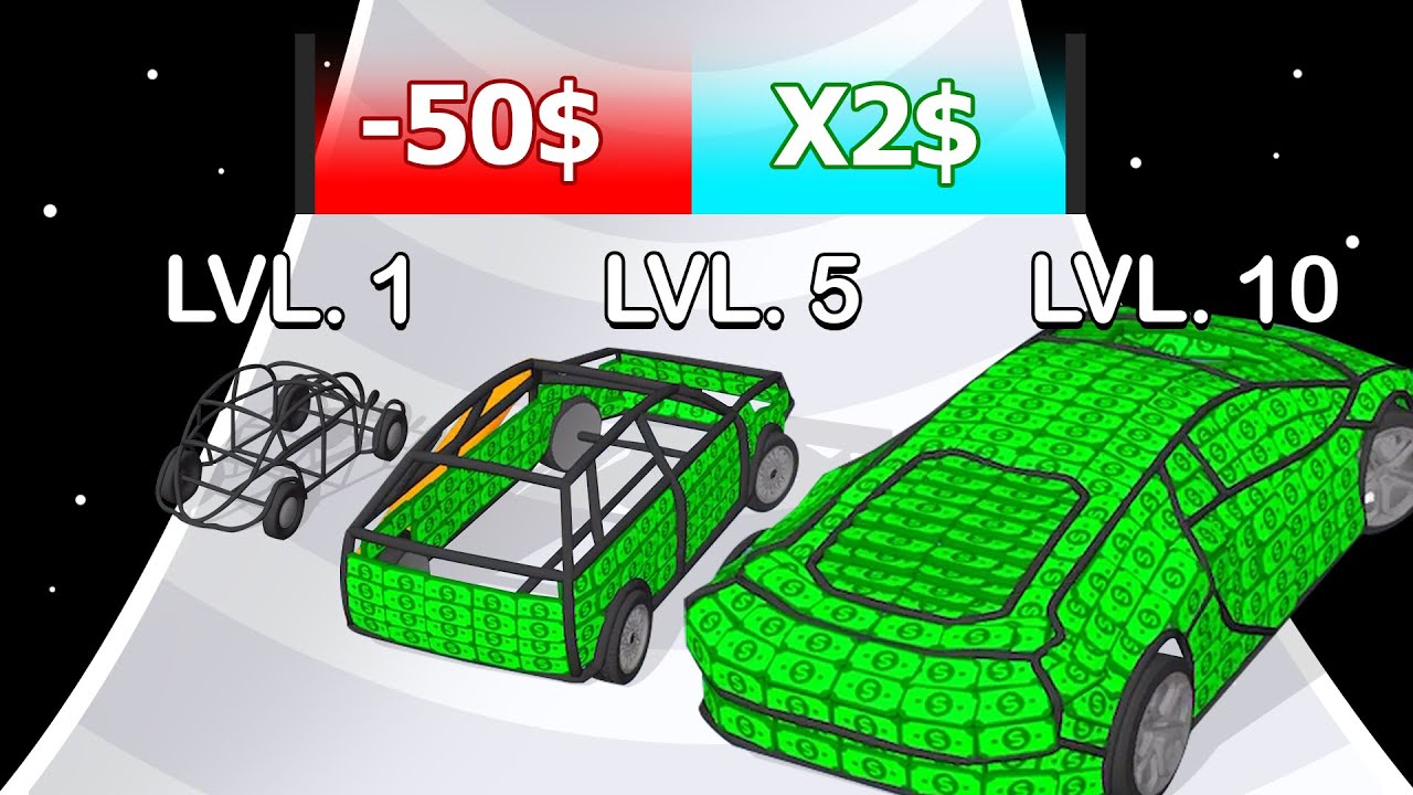 MONEY CAR: Level Up Cash - Number Games (Max Level) - YouTube