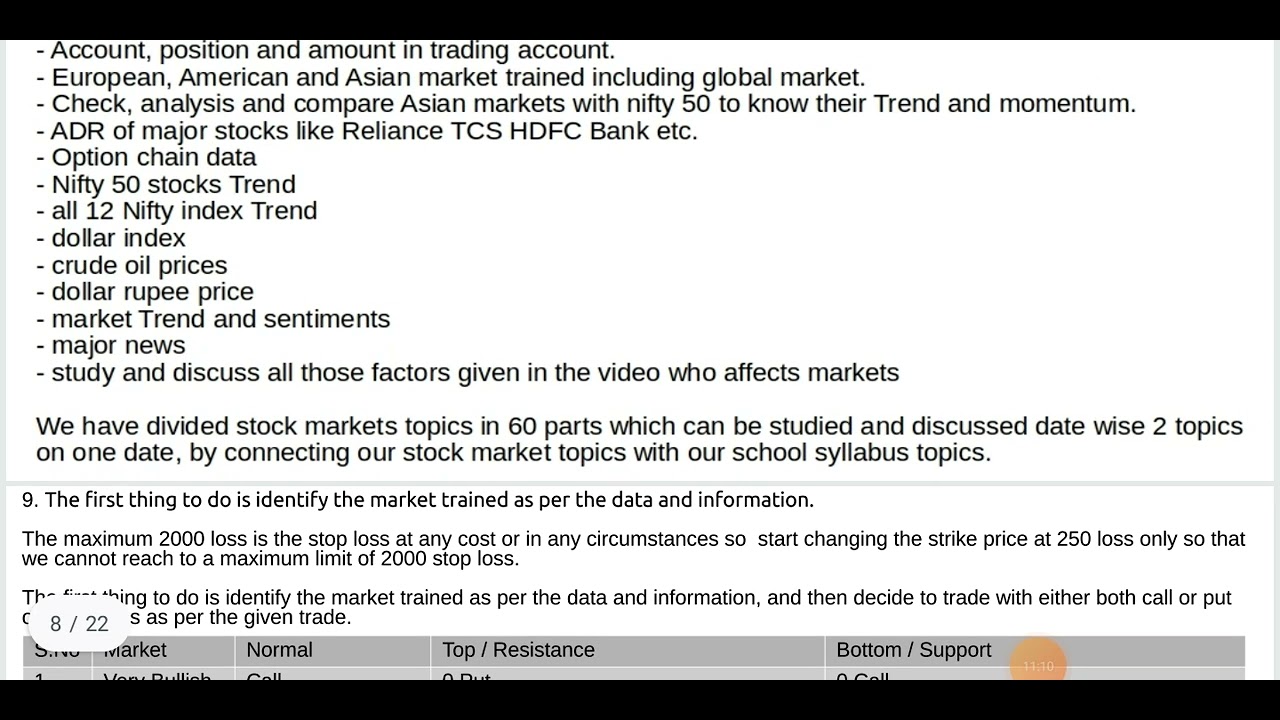 Systematic plan for option trading. - YouTube