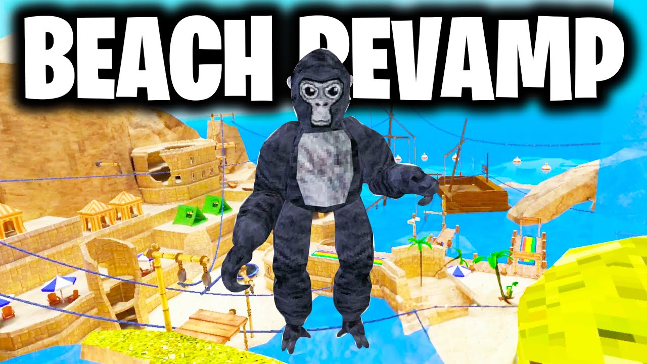 Gorilla Tag's BEACH REVAMP UPDATE... - YouTube