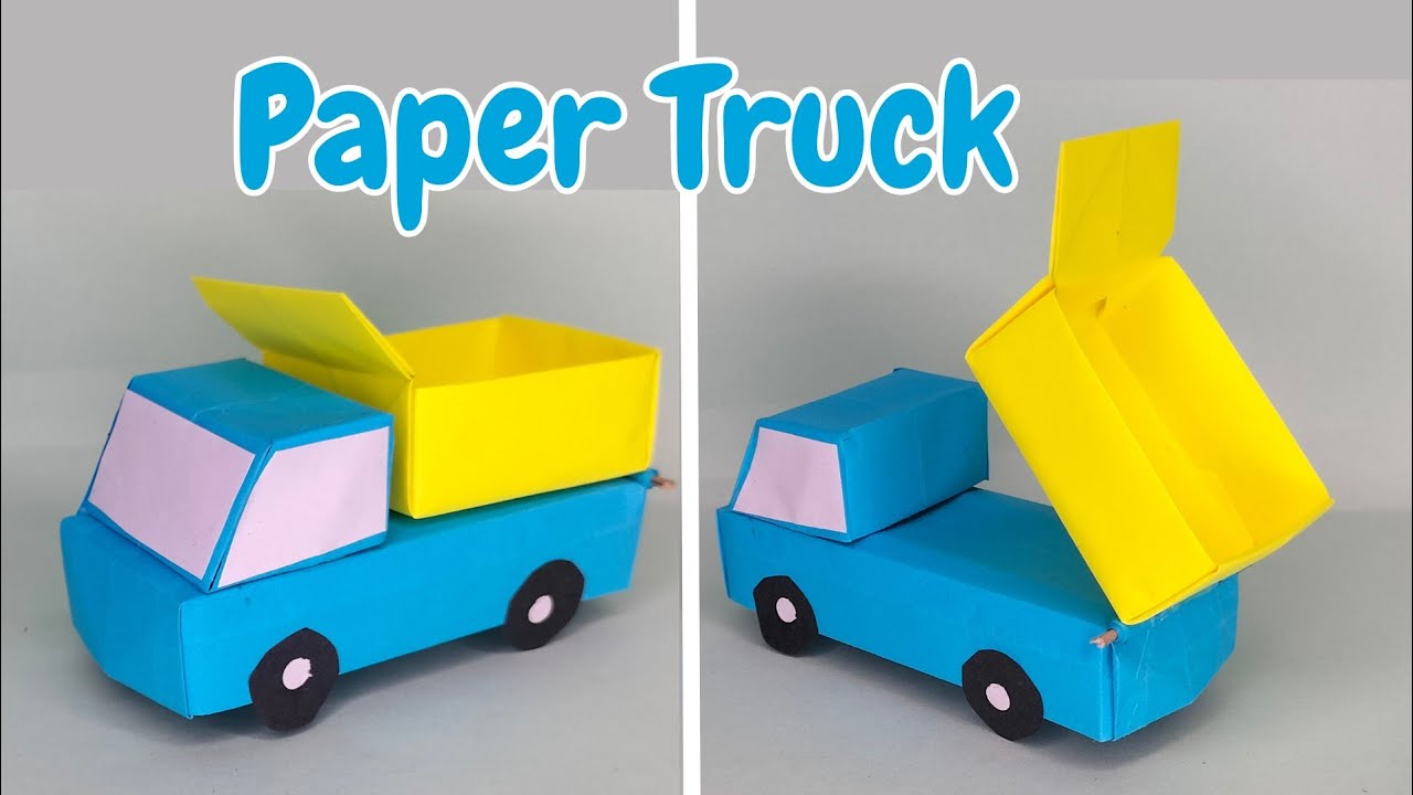 Origami Paper Truck | How To Make DUMP TRUCK out of Paper Easy | | Kids ...