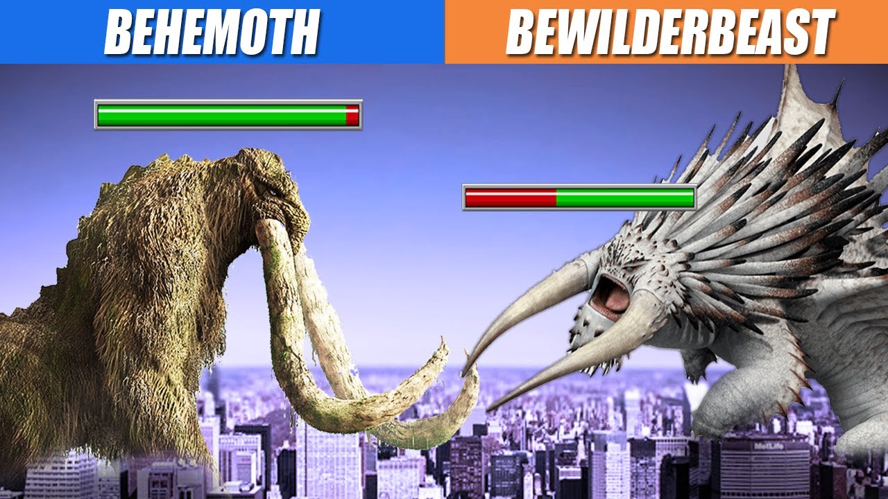 Bewilderbeast vs Titanus Behemoth With Healthbar | SPORE - YouTube