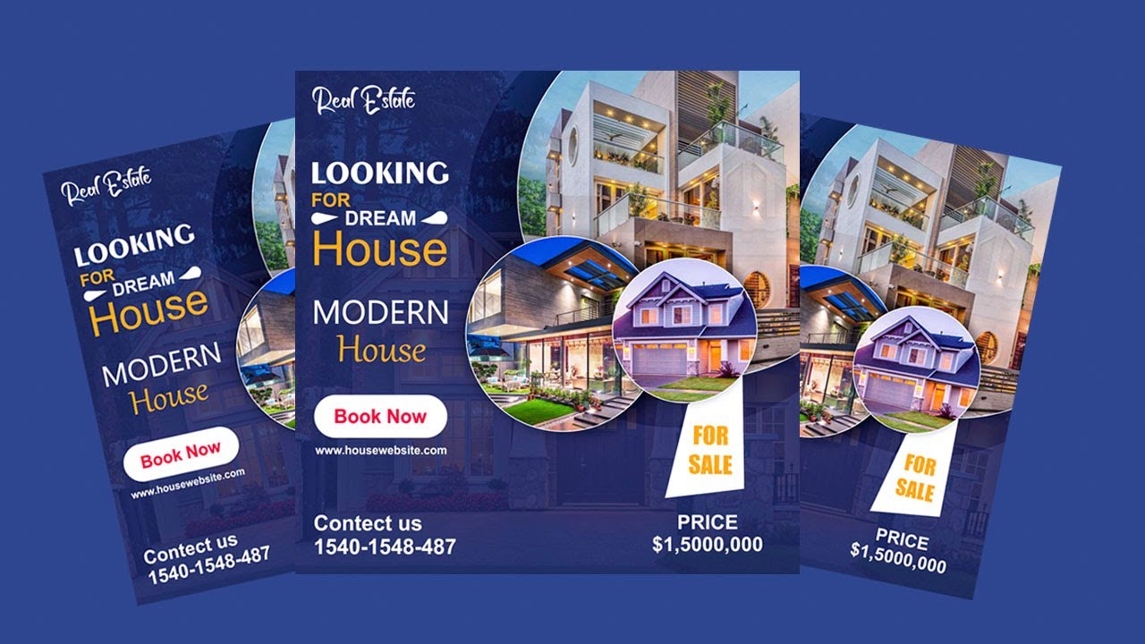 Real Estate Poster Design | Property Dealer Poster Design | Banner ...