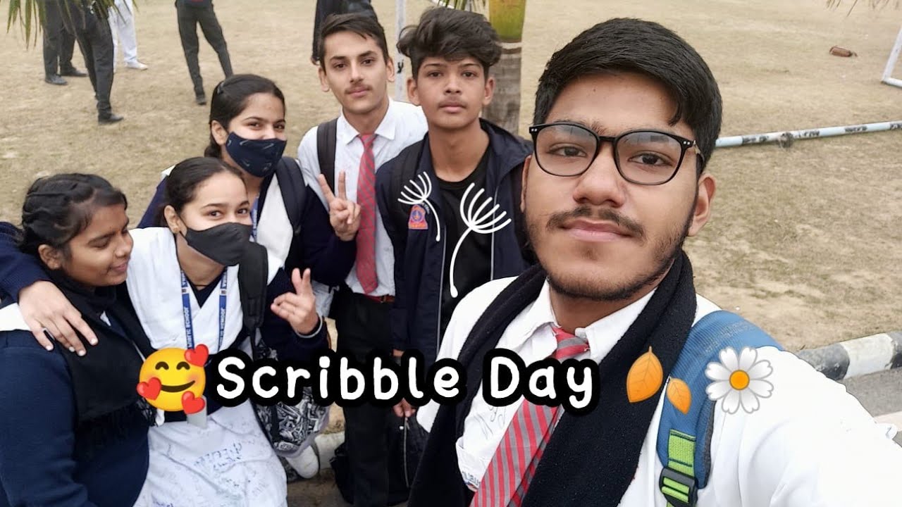 Scribble day in school 🍂💨 session 2022-2023 #friendsforever #scribbles ...