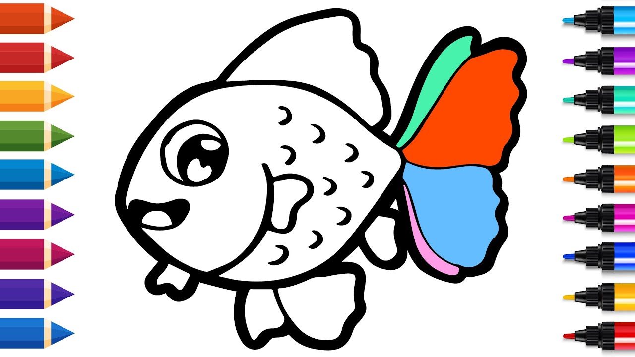 How to Draw a Cute Fish | Step by Step Easy - YouTube
