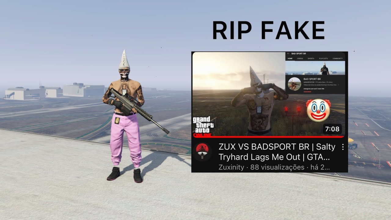 GRINGO POSTOU RIP FAKE E ACABOU SE ARREPENDENDO | BAD SPORT - YouTube