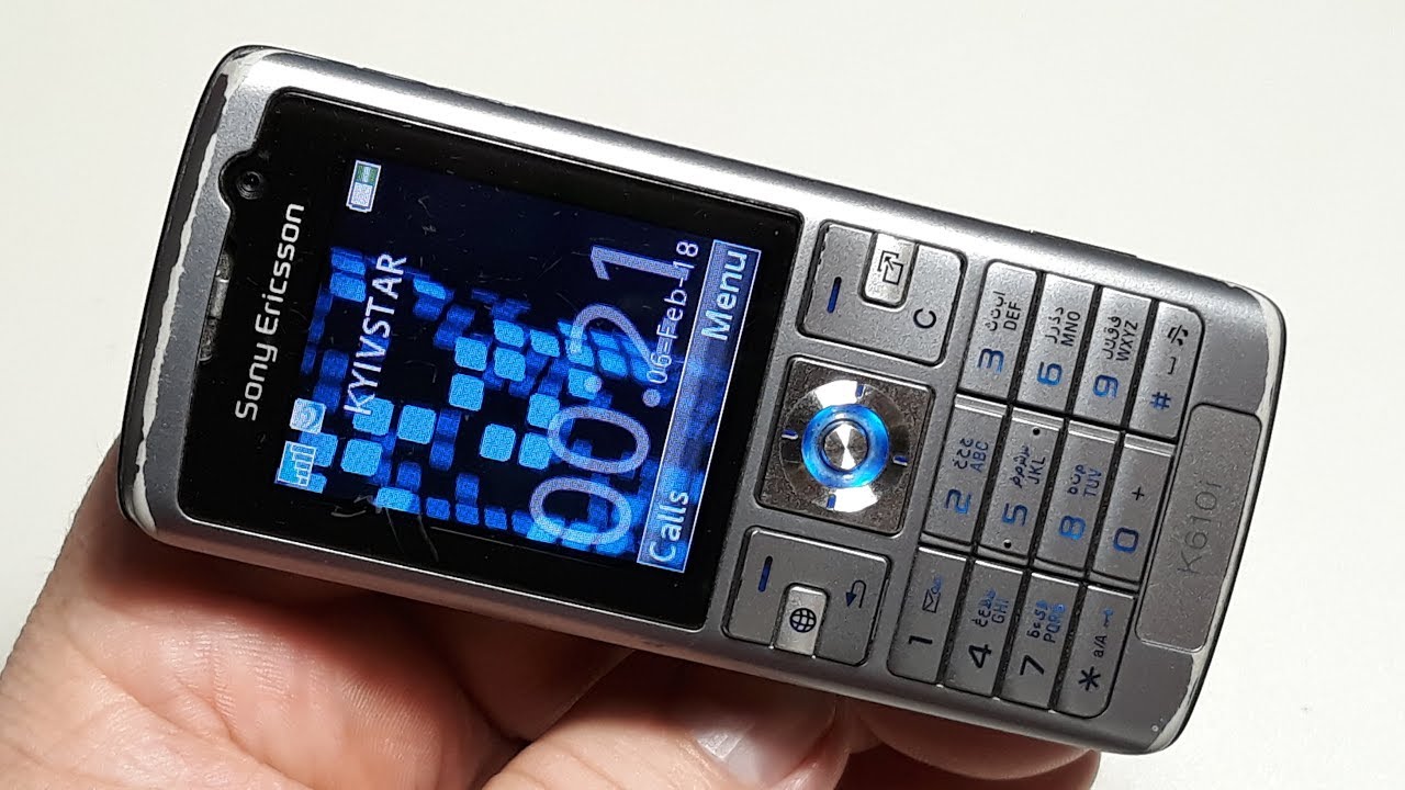 Sony Ericsson K610i из Германии ретро телефон - YouTube