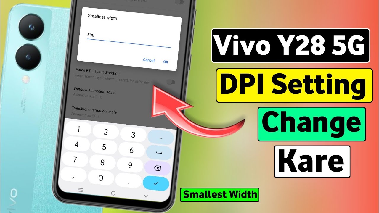 Vivo Y28 5G DPI Setting Change Kaise Kare | How To Change DPI Setting In Vivo Y28 5G - YouTube