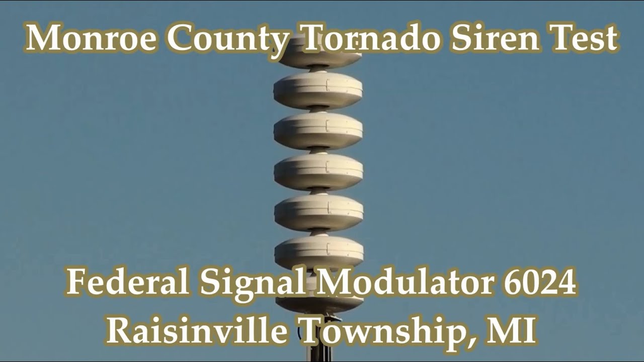 Raisinville Twp, MI Federal Modulator Siren Test 11-25-15 - YouTube