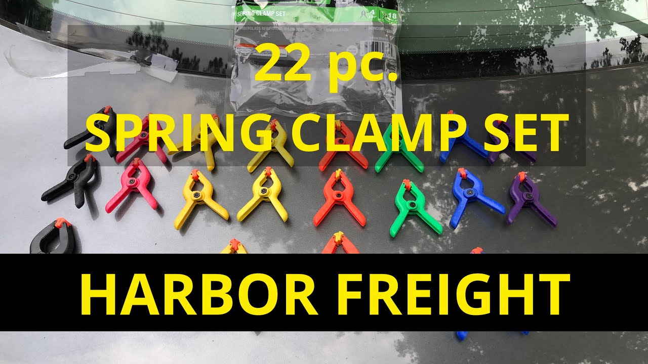 Spring Clamp Set from Harbor Freight Quick Product Review & Binder Clip ...