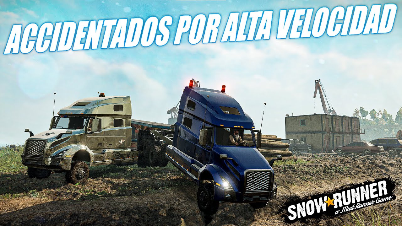 😬4 ACCIDENTES CON CARGA PESADA(snowrunner)VOLVO VNL FULL POTENCIA😬 ...