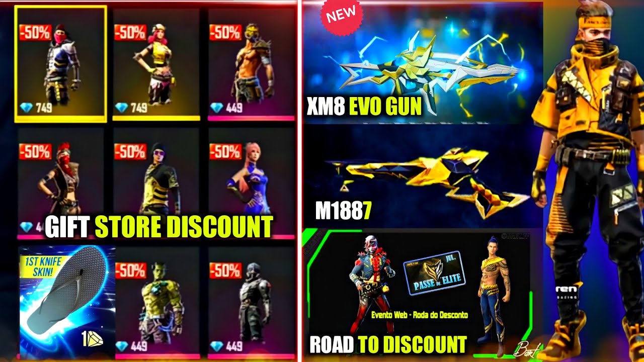 Gift Store Discount Date, Evo XM8, Road to Discount, Top Up - Garena ...